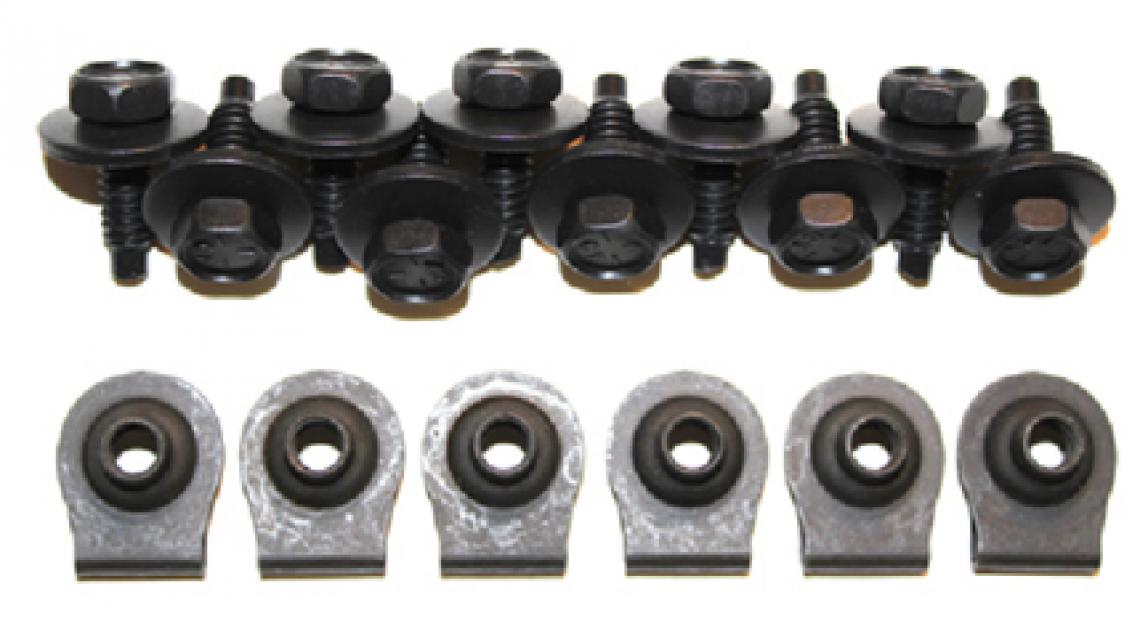 AMD Lower Grille Panel Bolt Kit, 66-70 Dodge Plymouth B-Body (Except ...