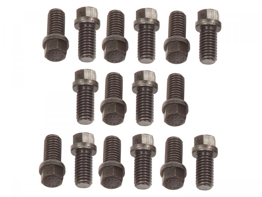 Mr. Gasket Header Bolts, 3/8-16 X 3/4 Inch Hex Head, Set of 16 919G | Moparts