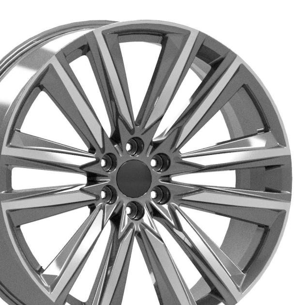 OE Replica Wheels CA91 - 26" Replica Wheel CA91 Gunmetal with Polished ...