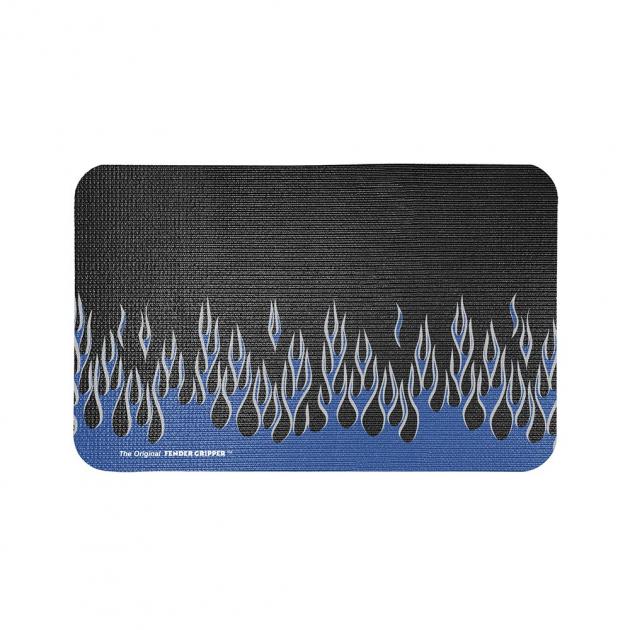 Fender Gripper Blue and Silver Flames Mat FG2302 | Moparts