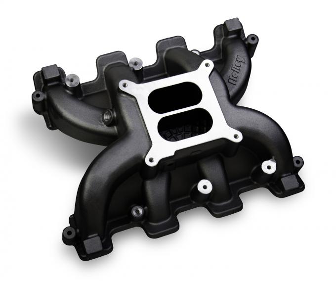 Holley Dual Plane Carbureted Intake, GM LS3/L92, Black 300-129BK | Moparts
