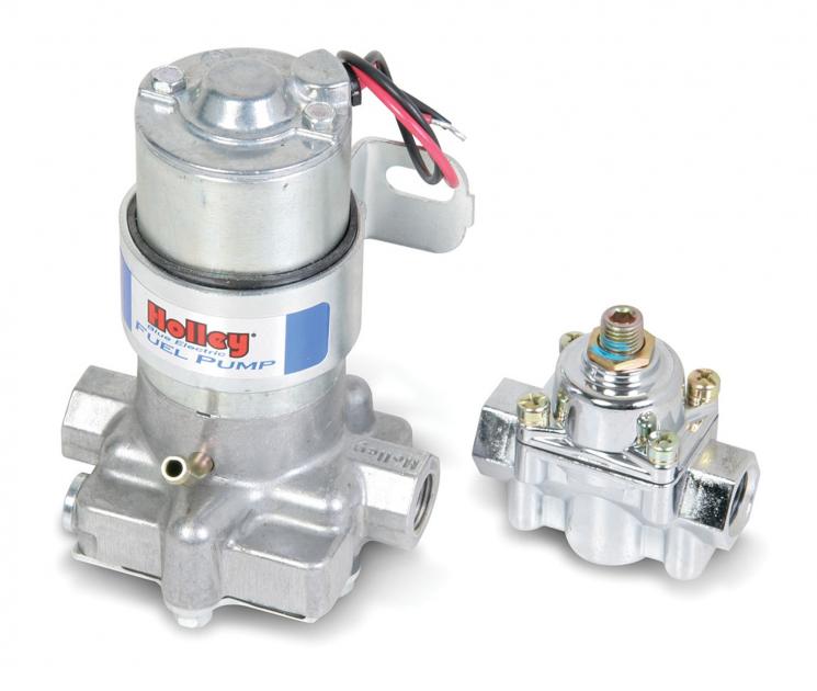 Holley 110 GPH Blue® Electric Fuel Pump with Regulator 712-802-1 | Moparts