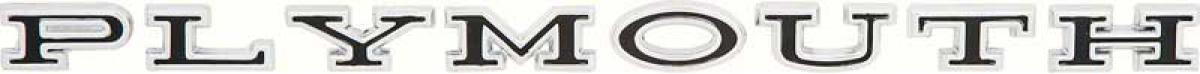 OER 1966-71 "Plymouth" Hood / Trunk Letters RM4124 | Moparts