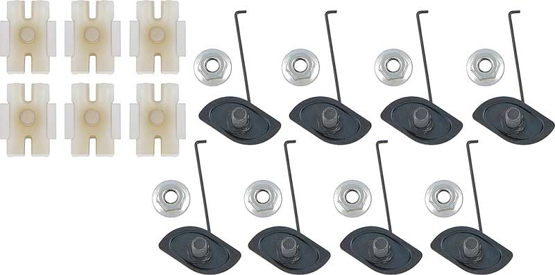 OER 1970-74 E-Body Trunk Lid Molding Hardware Set - For 3 Piece Molding ...