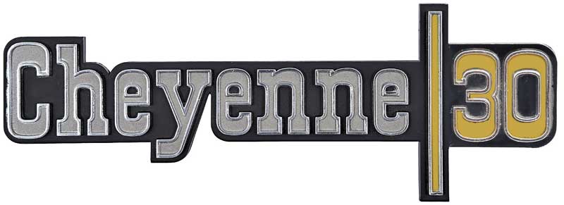 1973-74 Chevrolet Cheyenne 30 Front Fender Emblem, Each | Moparts