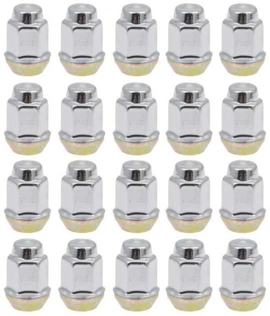 1976-2015, Hex Head Chrome Lug Nut, 12-1.5 mm, 19mm Hex Head, 14mm ...