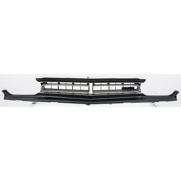 OER 1971 Dodge Challenger, Front Grill Assembly, Black 3443276 | Moparts